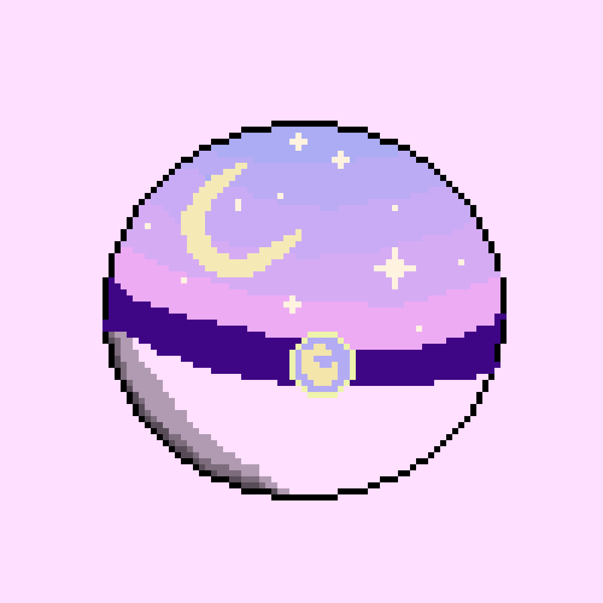 Pixilart - Poke moon ball by OdversedBogDraw