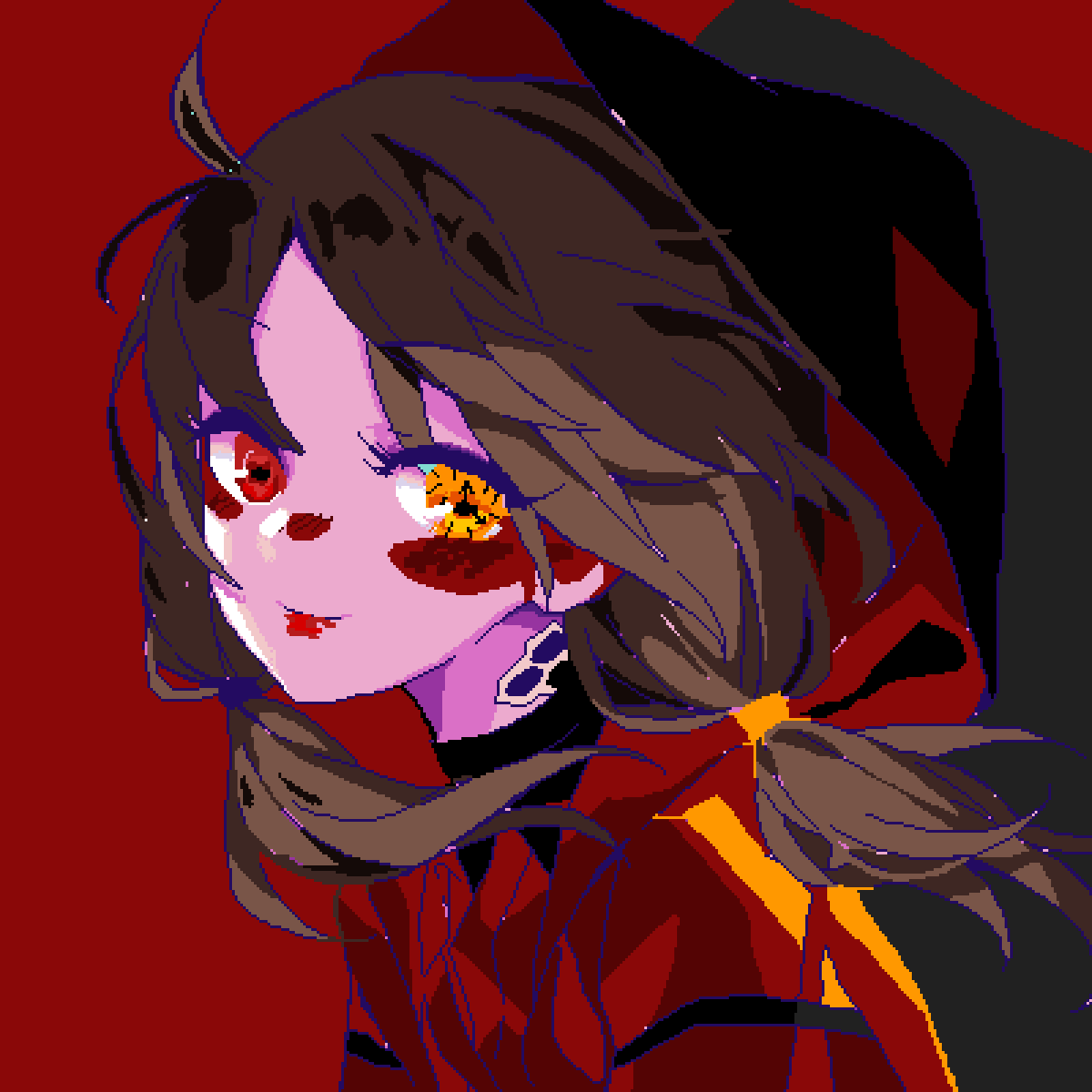 Editing Kurumi Tokisaki - Free online pixel art drawing tool - Pixilart