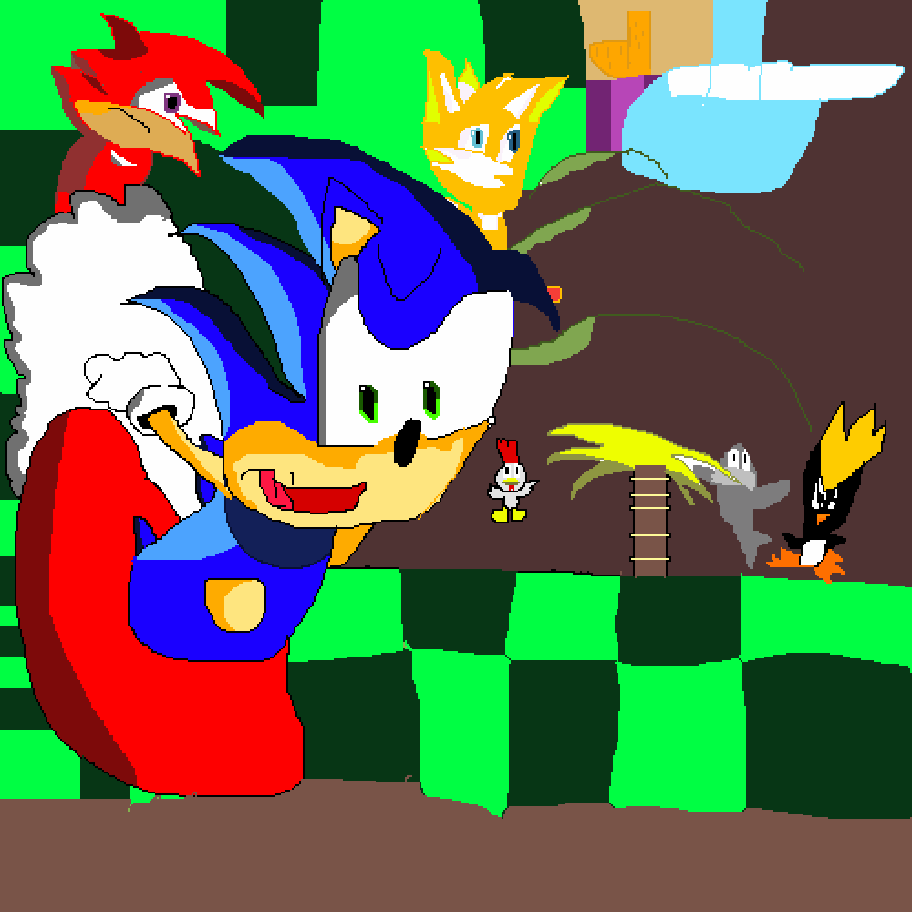 Pixilart - MODERN SONIC IN SONIC CD by SonicT-Hedgehog