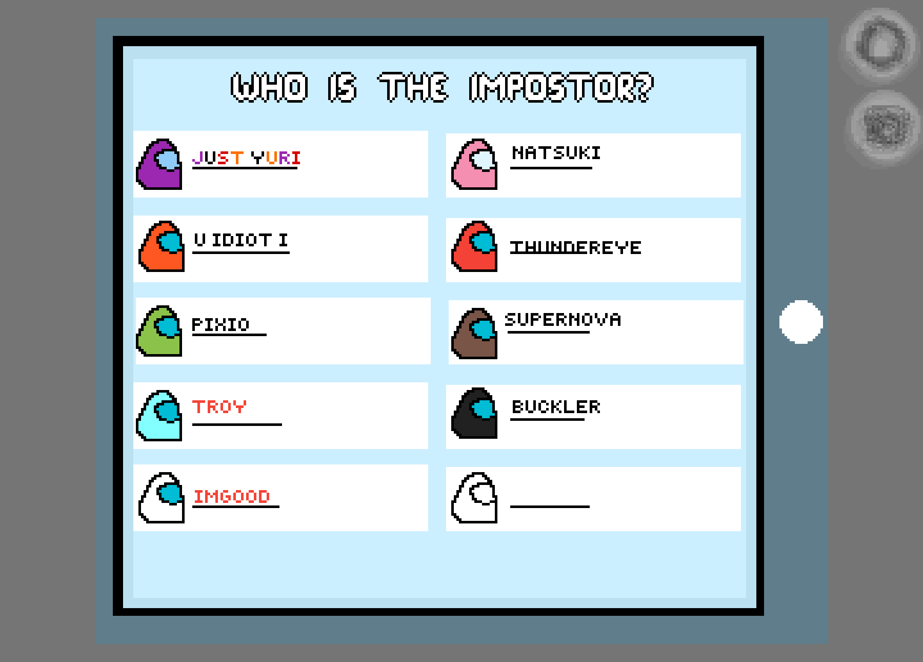 Editing Among Us - Free online pixel art drawing tool - Pixilart