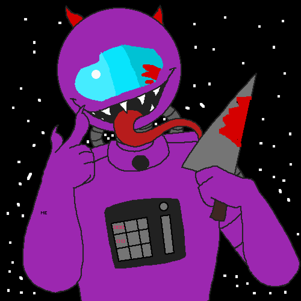 Editing PURPLE DEMON - Free online pixel art drawing tool - Pixilart