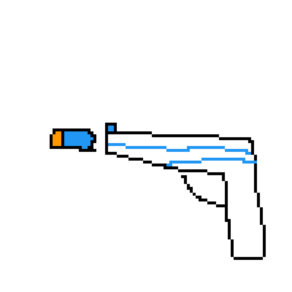 Pixilart - nerf pistol by creeper-boy