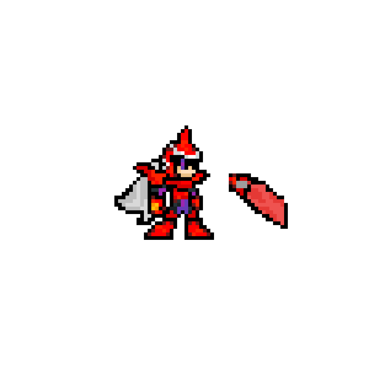 Pixilart - Proto Man EXE by Makkusu