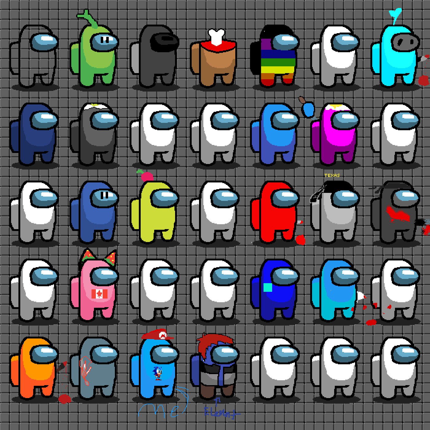 Edición Element in Among US - Herramienta gratuita de dibujo en línea ...