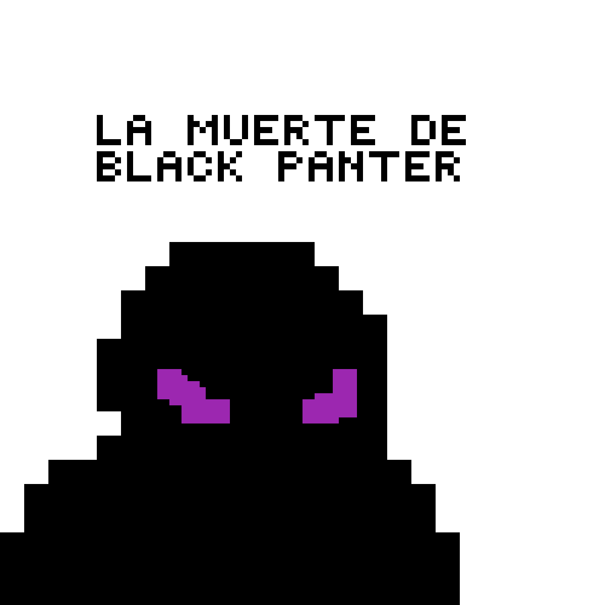 Pixilart - la ded de d black panter by TiggyTV