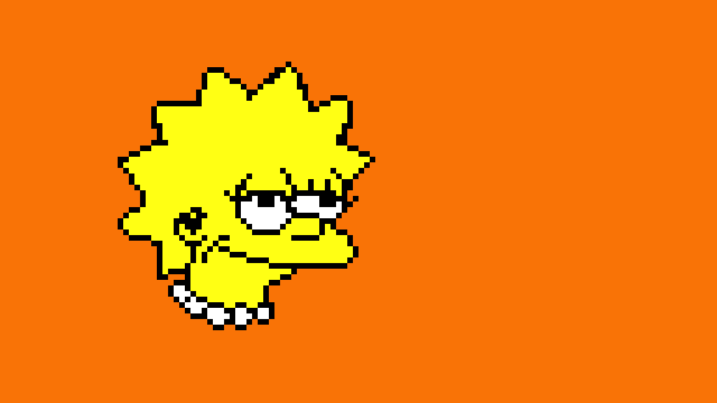 Editing Lisa from the simpsons - Free online pixel art drawing tool ...