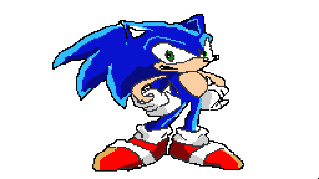 Editing sonic - Free online pixel art drawing tool - Pixilart