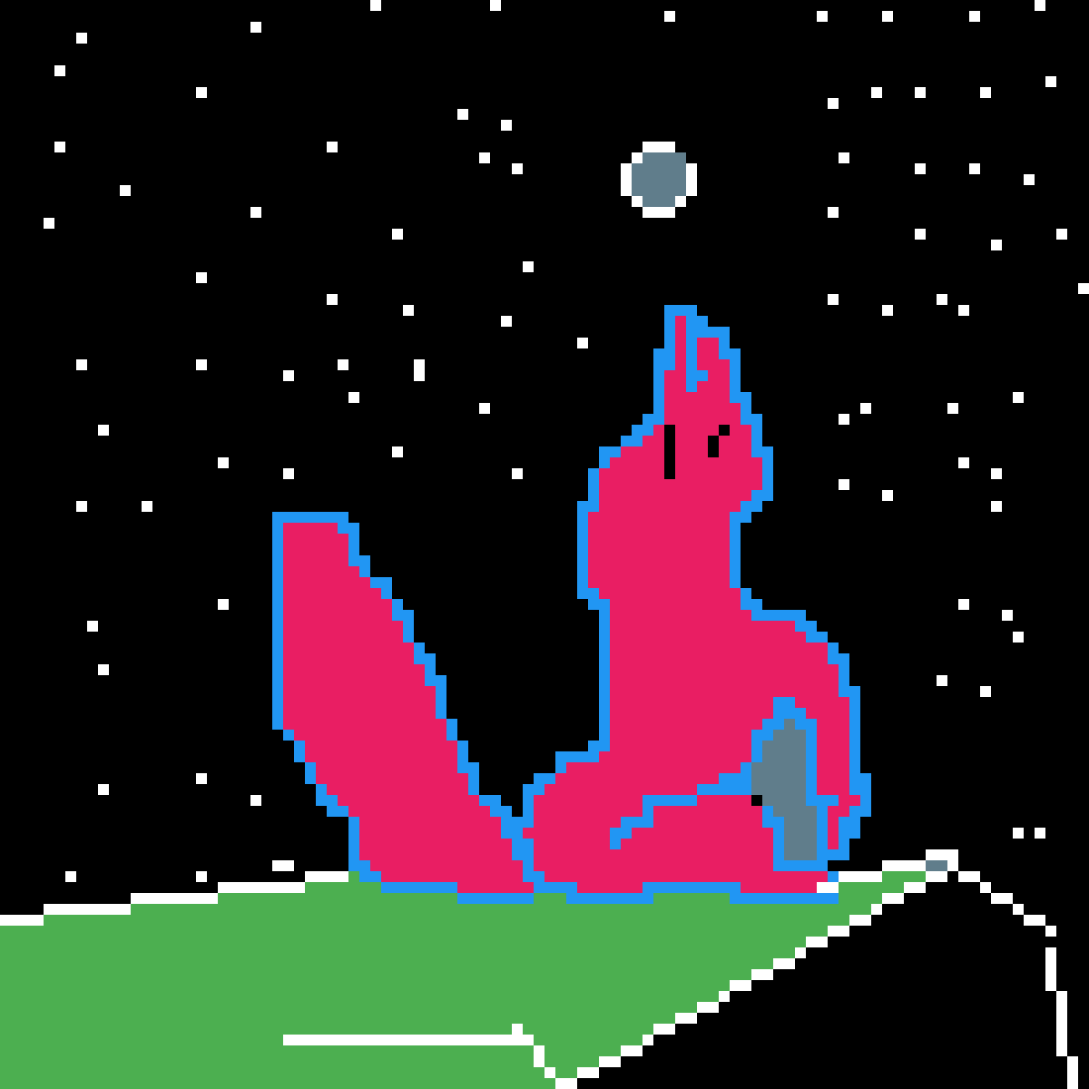 Editing The Howling Wolf - Free online pixel art drawing tool - Pixilart