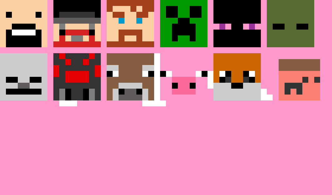 Editing Minecraft Heads - Free online pixel art drawing tool - Pixilart