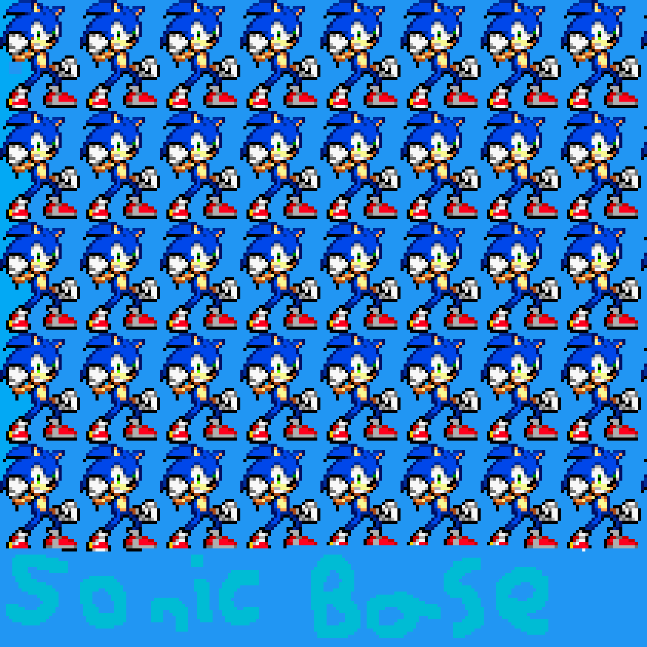 Pixilart - sonic base by tankfox