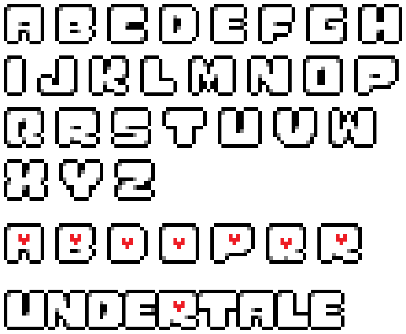 Editing Letters Base - Free online pixel art drawing tool - Pixilart