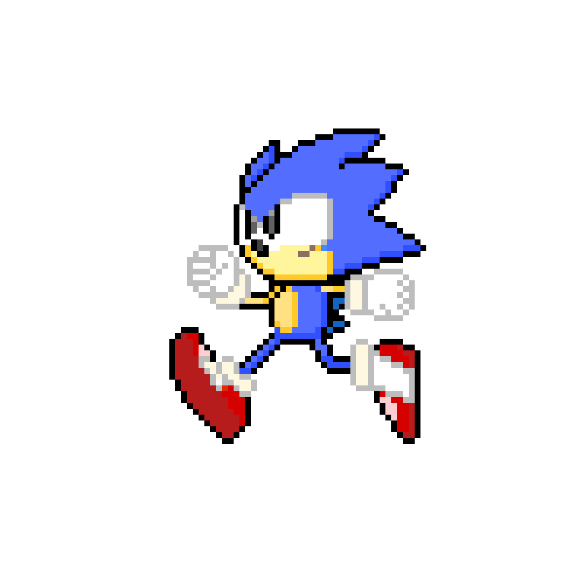 Editing Pixel Toei Sonic - Free online pixel art drawing tool - Pixilart