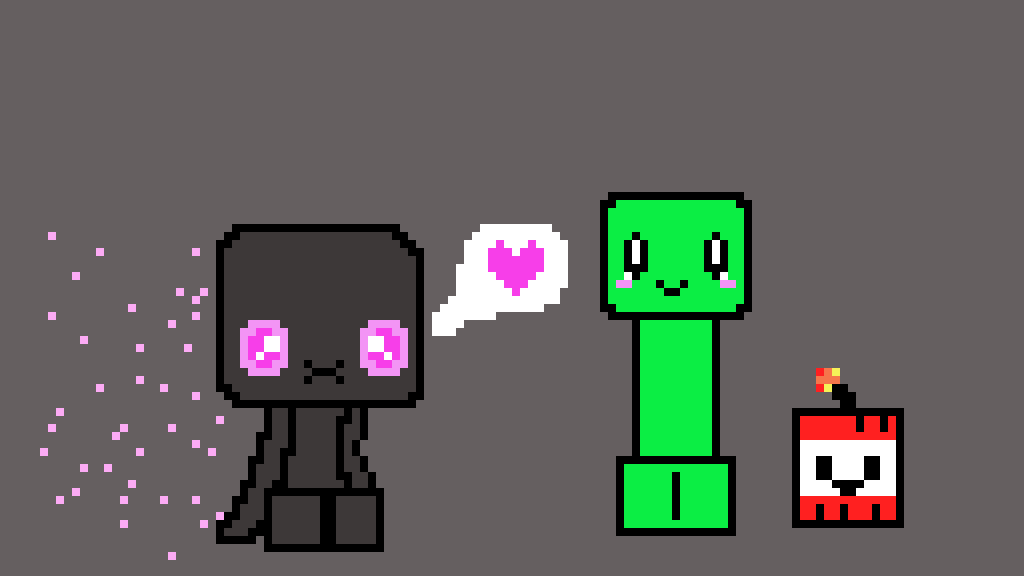 Enderman Pixel Art
