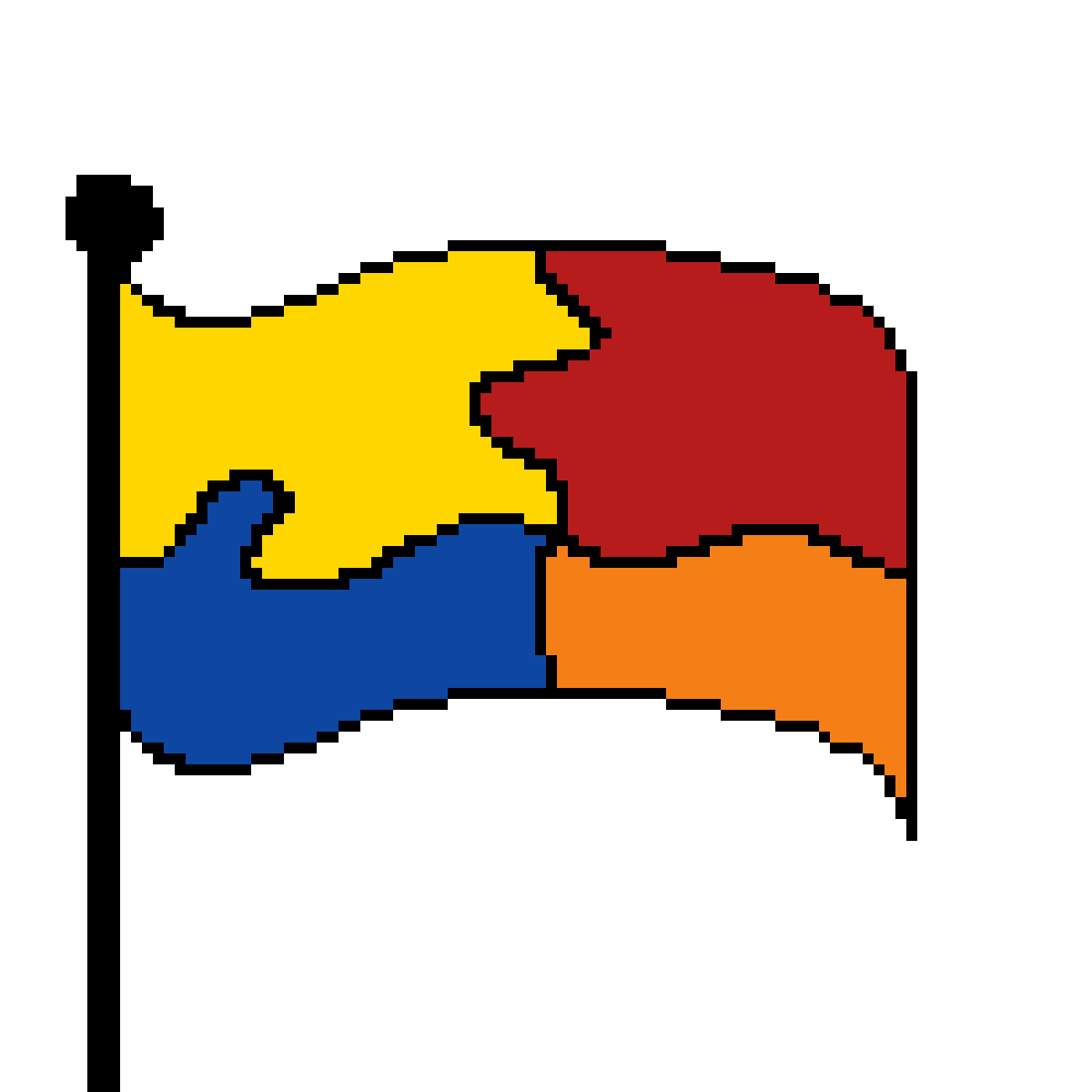 Pixilart - 4 color flag by MereGodzilla122
