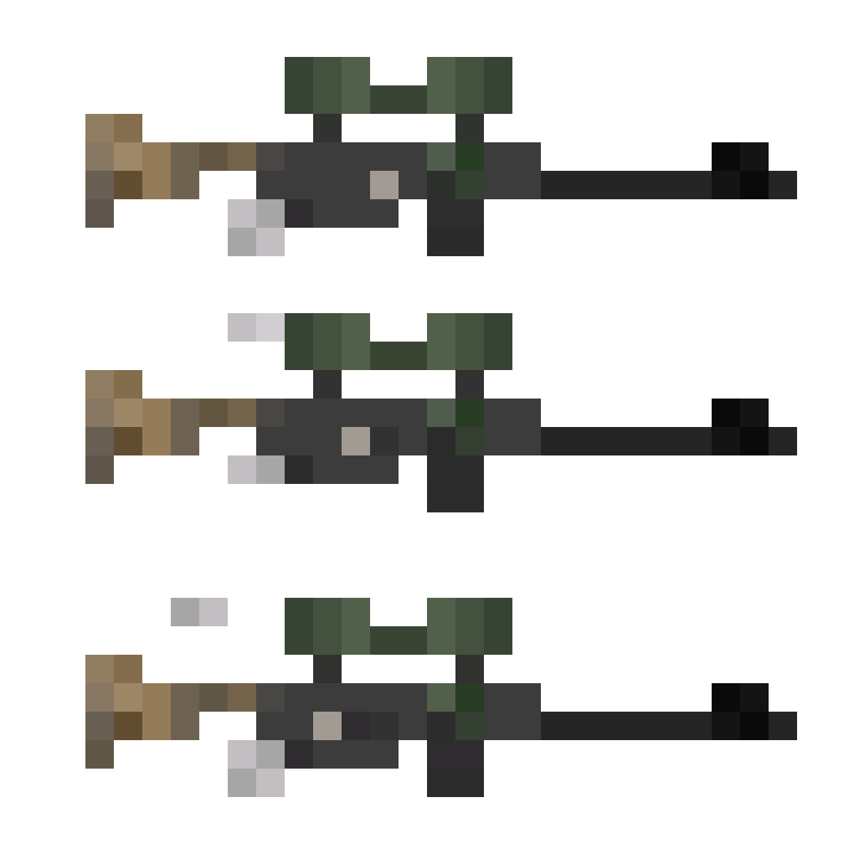 Pixilart - Sniper Sprite Sheet by ThatOneAnimator