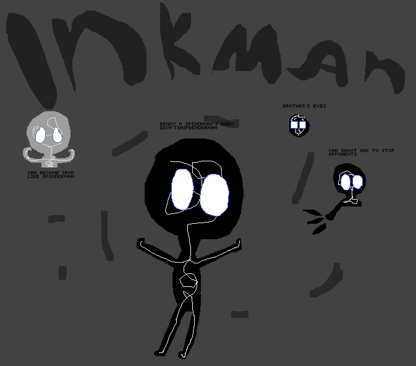 Pixilart - Ink-man ref sheet by Soussi05