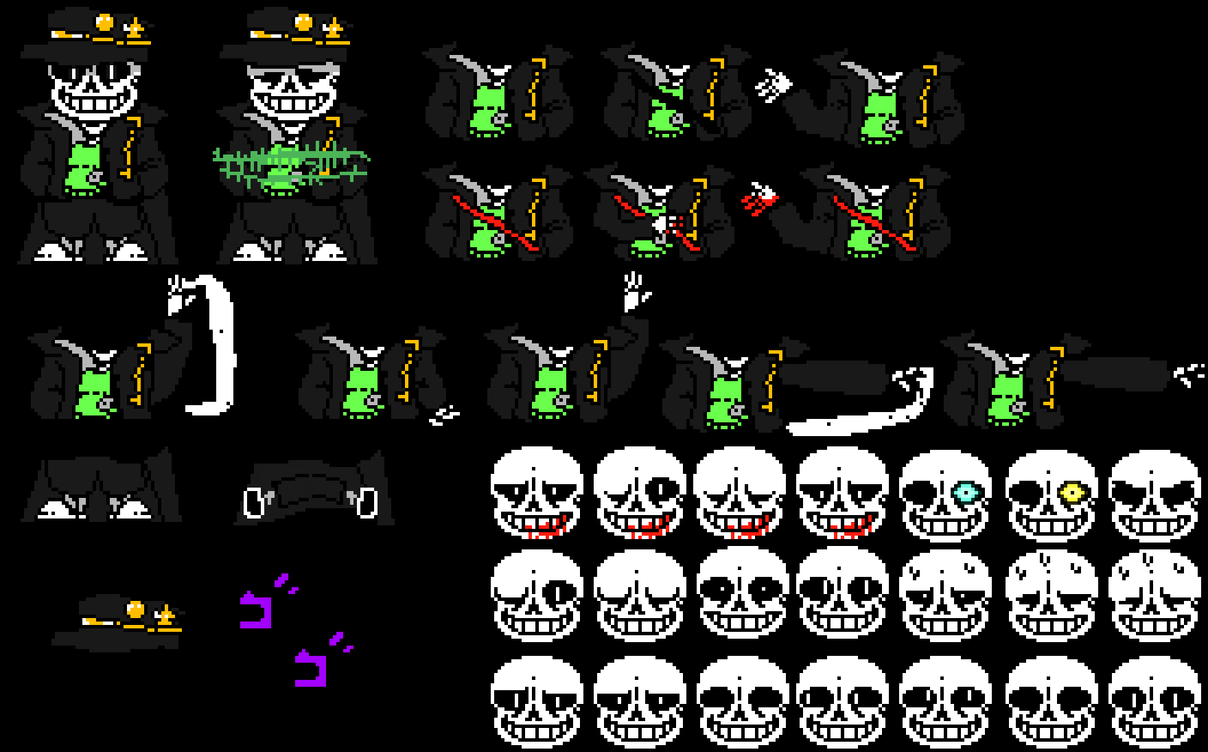 Pixilart - Jotaro sans sprite sheet by Chillcheese