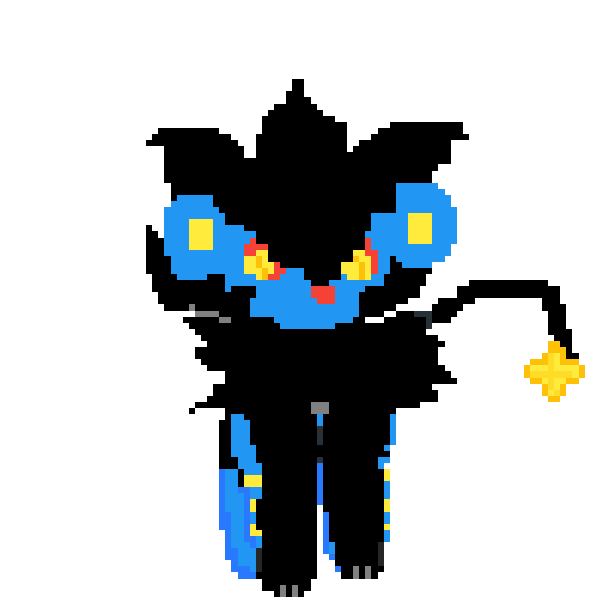 Editing Luxray - Free online pixel art drawing tool - Pixilart