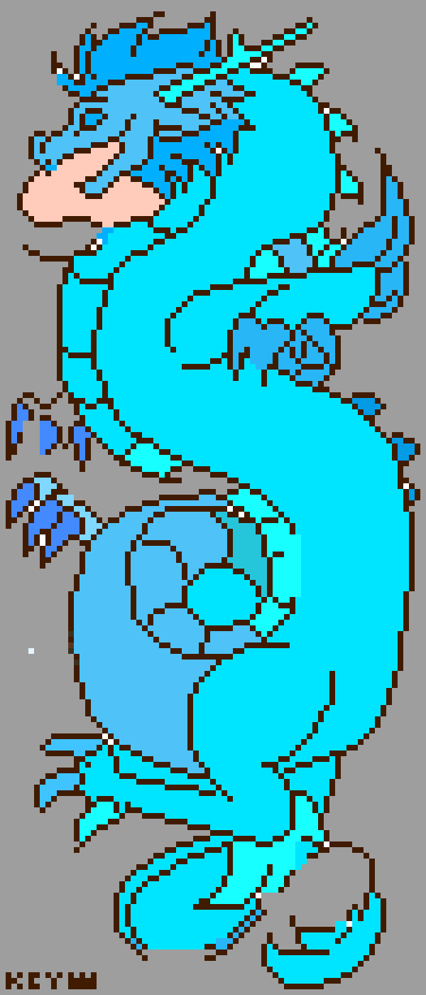 Pixilart - Chinese Dragon WIP Base by the-glass-cage