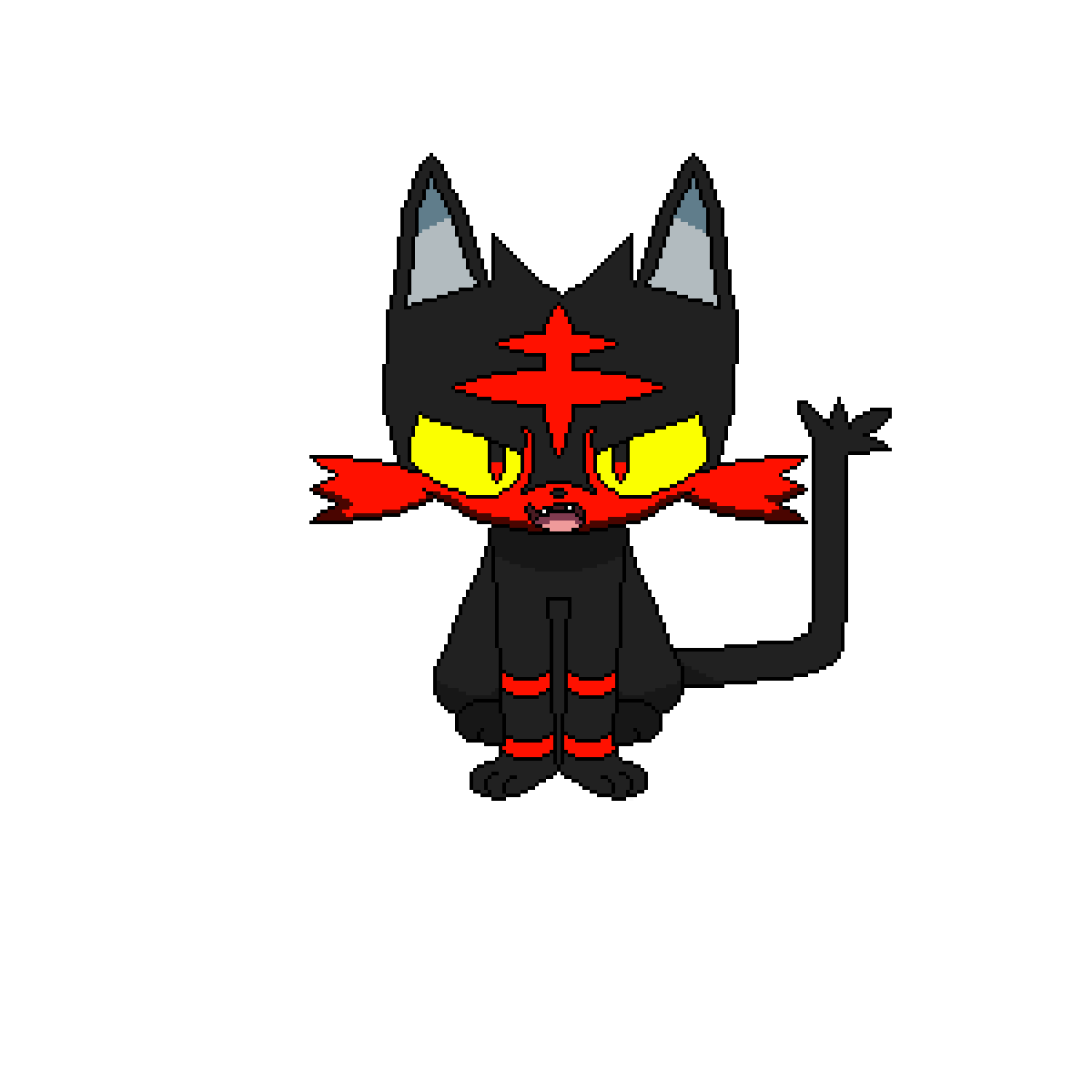 Pixilart - Litten by PokeSloth21