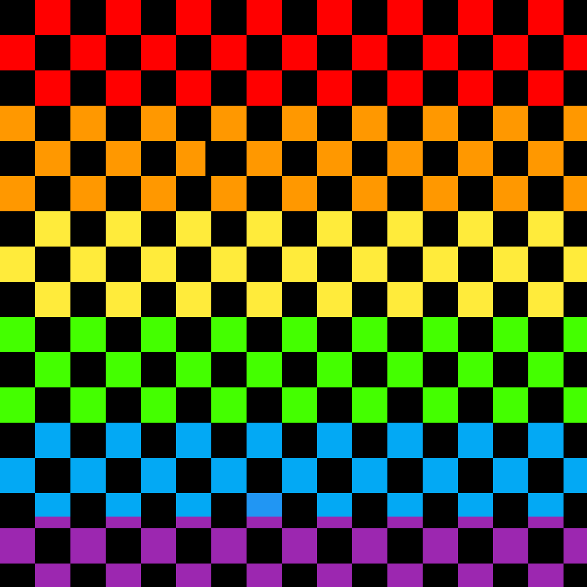 Pixilart - Rainbow Checkers by Smizzabelle
