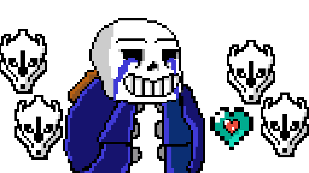 Editing genocide sans crying - Free online pixel art drawing tool ...