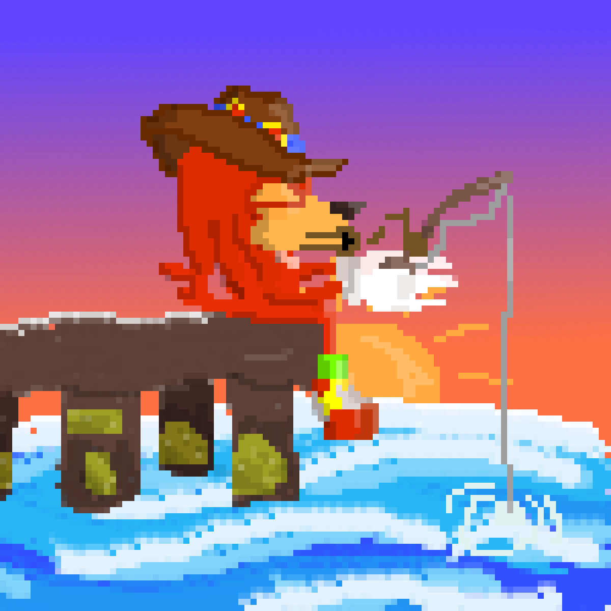 Pixilart - Knuckles fishing by FattyLobotnik