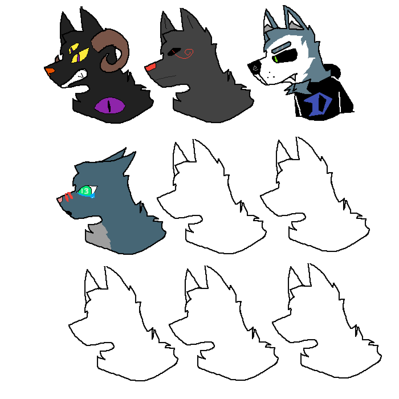 Editing wolf edit - Free online pixel art drawing tool - Pixilart