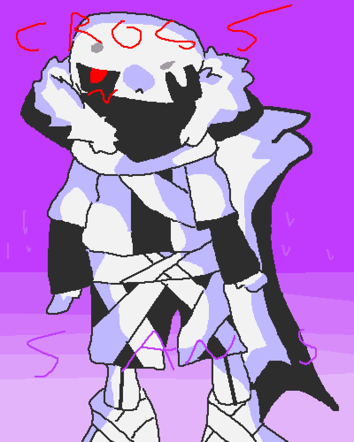Pixilart - Cross X sans by inhale