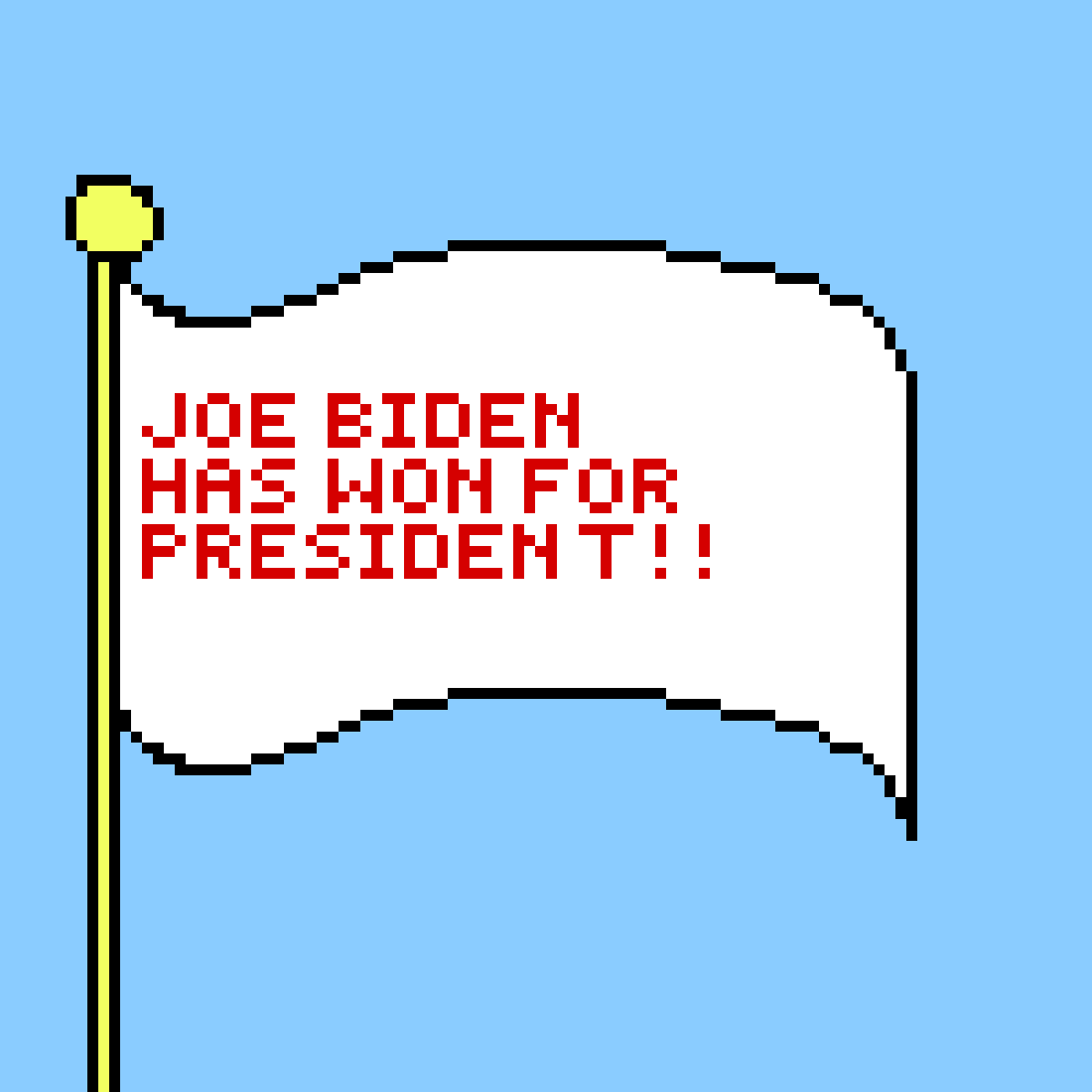 Editing JOE BIDEN FOR PRESIDENT - Free online pixel art drawing tool ...