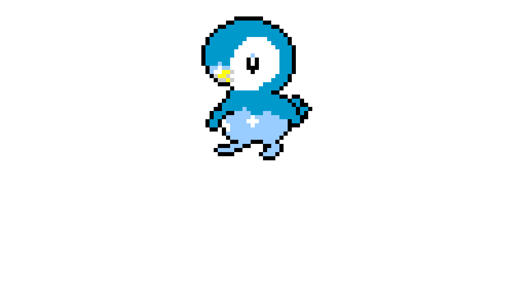Editing Piplup 1 - Free online pixel art drawing tool - Pixilart