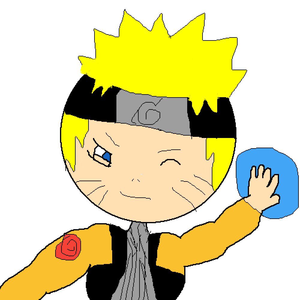 Editing Naruto with a rasengan - Free online pixel art drawing tool ...