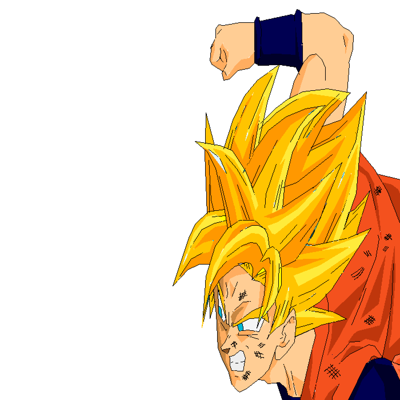 Pixilart - super sayin goku by coolm5235