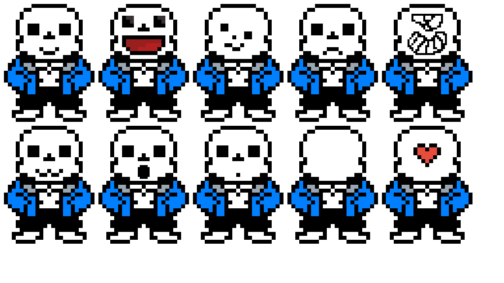 Pixilart - Sans face swaps #1 by MyNamesAshley