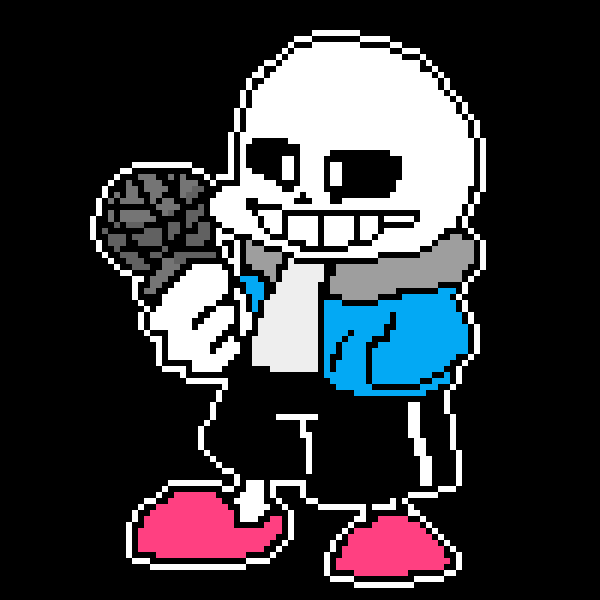 Pixilart - Sans in FNF by A-FNF-A