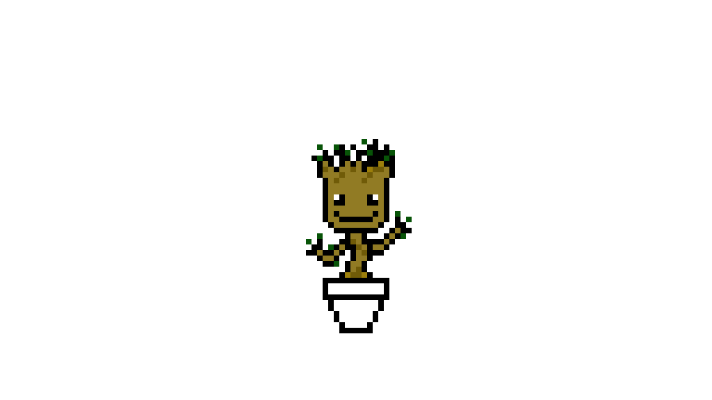 Pixilart - Baby Groot by InUrFace870