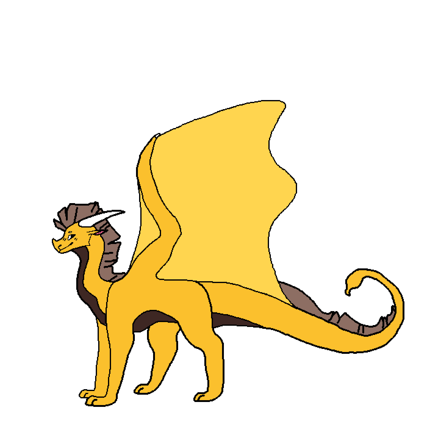 Pixilart - A random boring SandWing by FlickDrawz