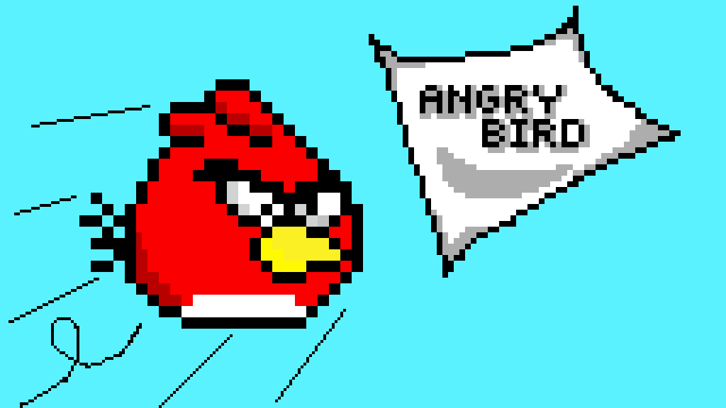 Pixilart - ANGRY BIRD by CRAFTER