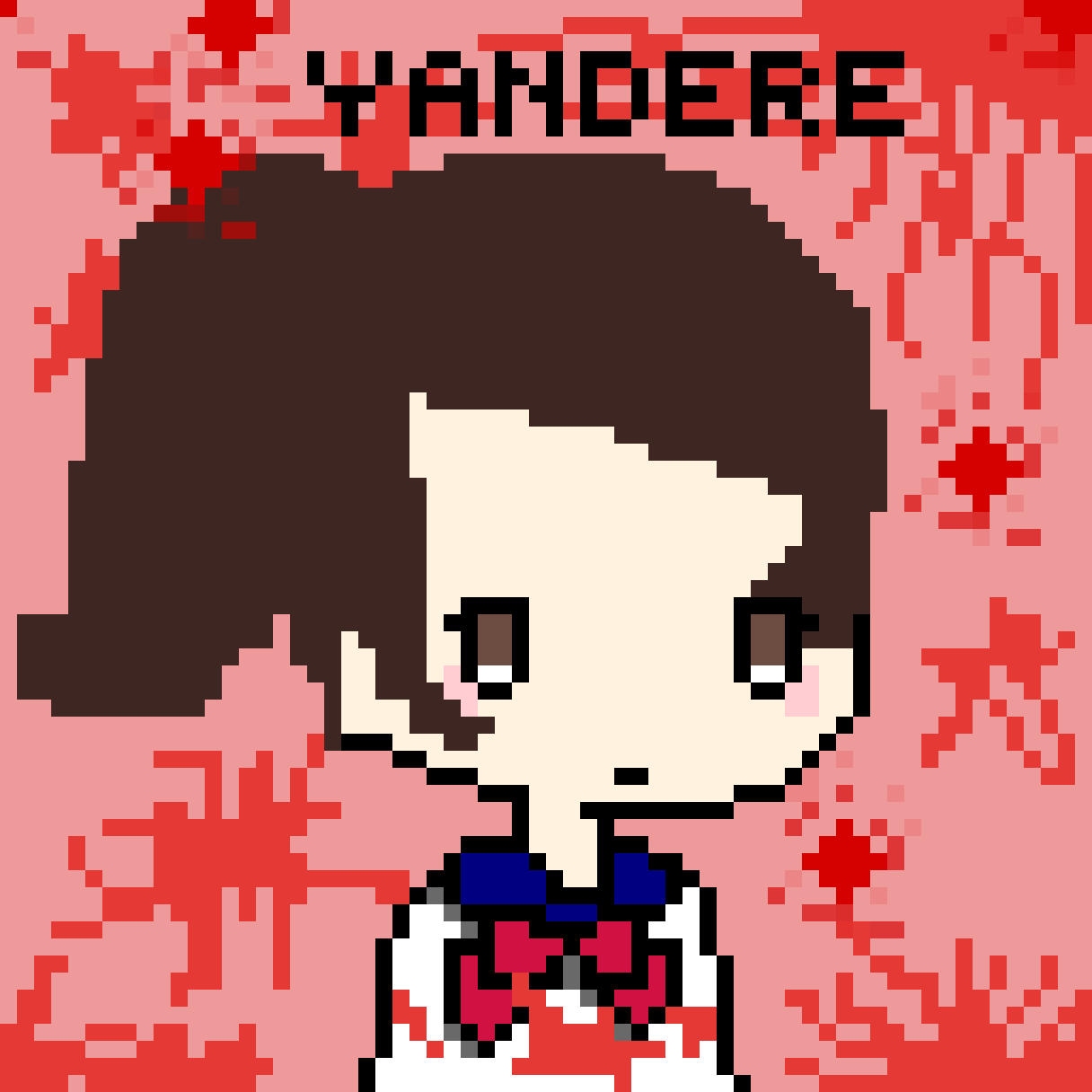 Editing YANDERE - Free online pixel art drawing tool - Pixilart