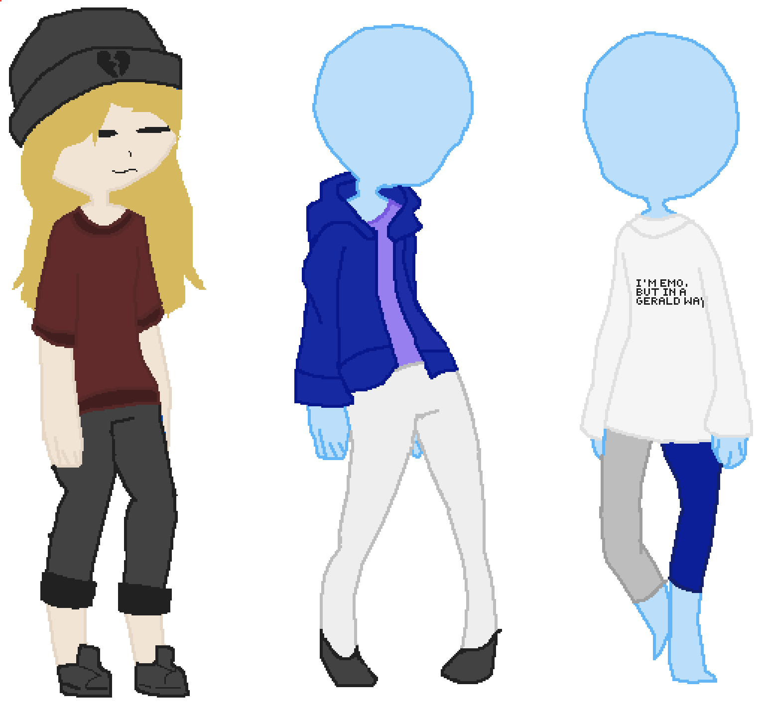 Editing Sad OC collab - Free online pixel art drawing tool - Pixilart