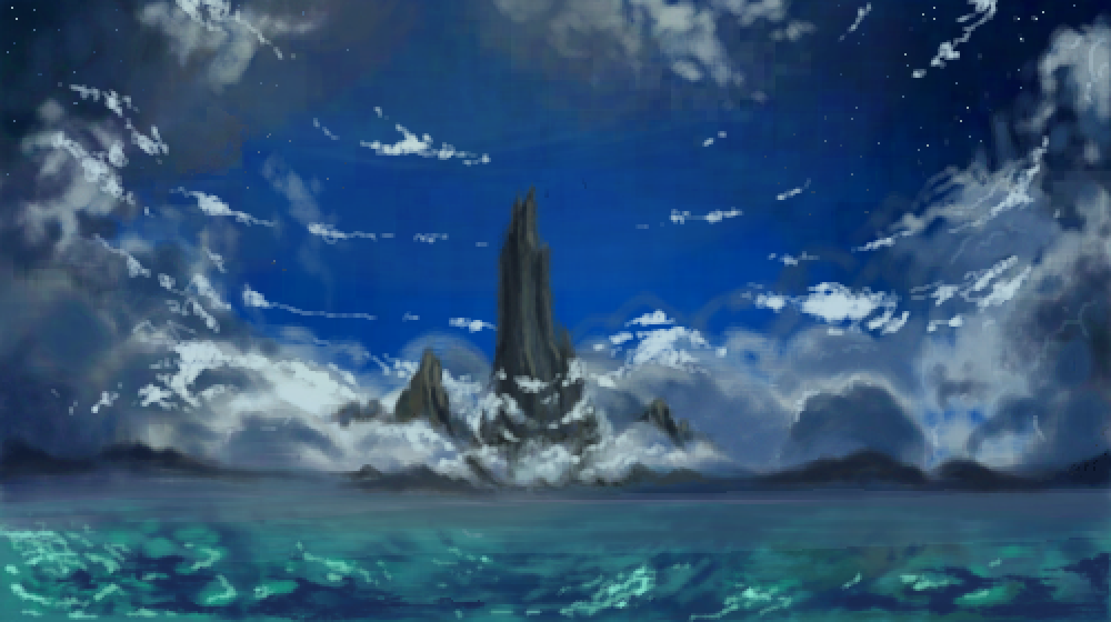 Pixilart - anime landscape by linapo