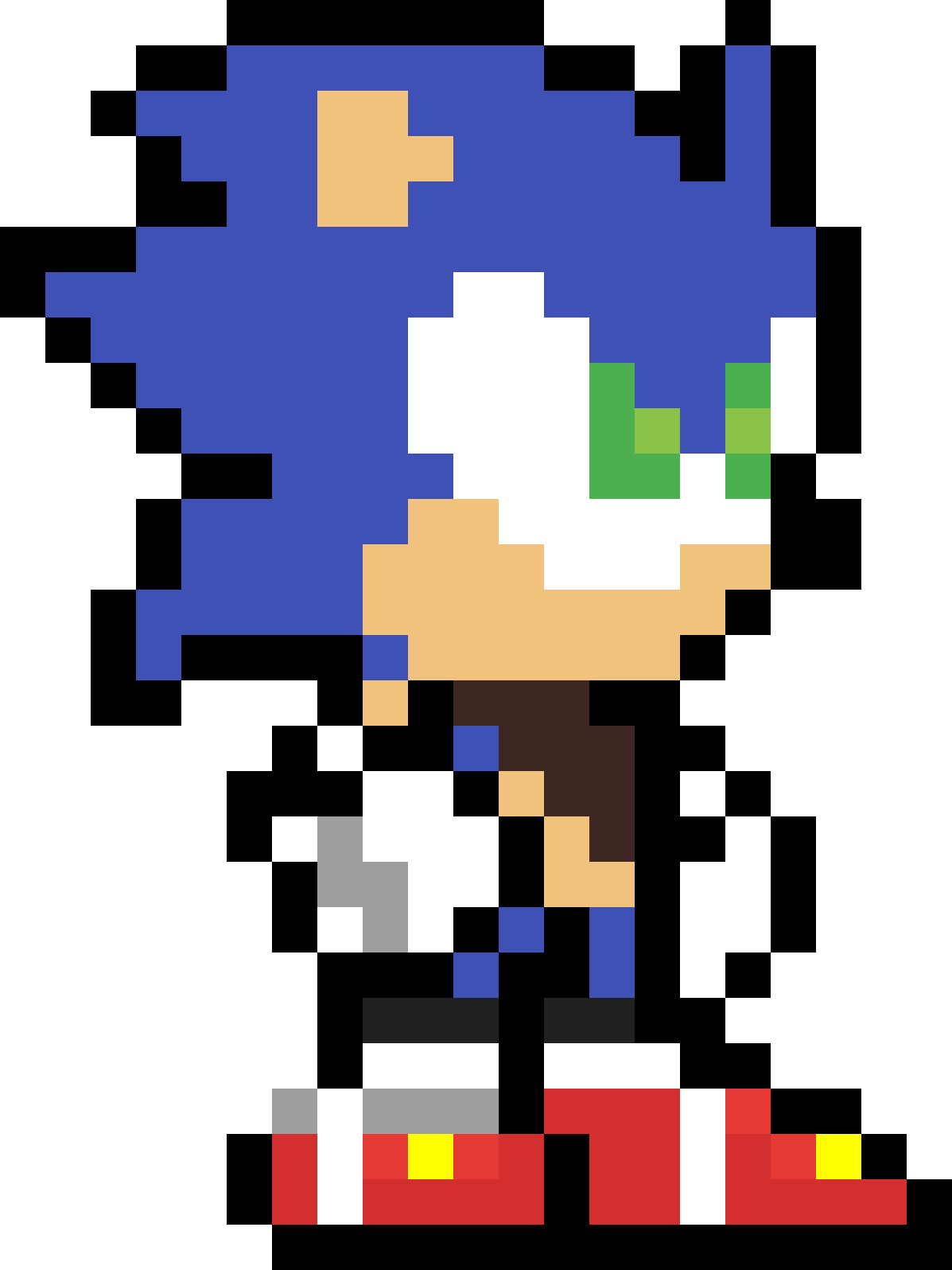 Editing sonic - Free online pixel art drawing tool - Pixilart
