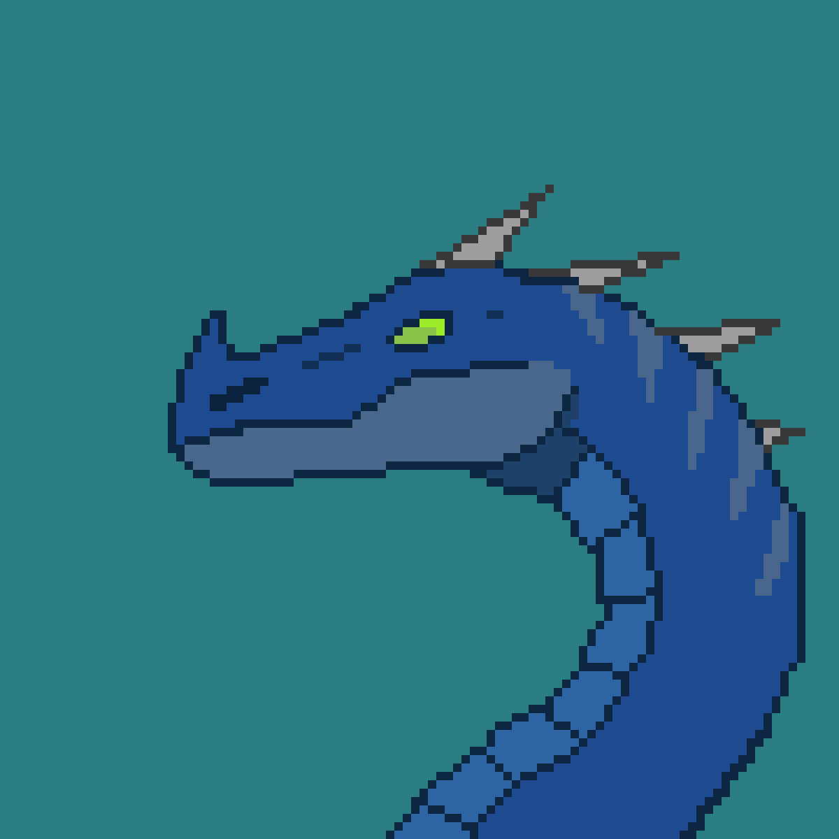 Pixilart - Summit Dragon by Mandrill1