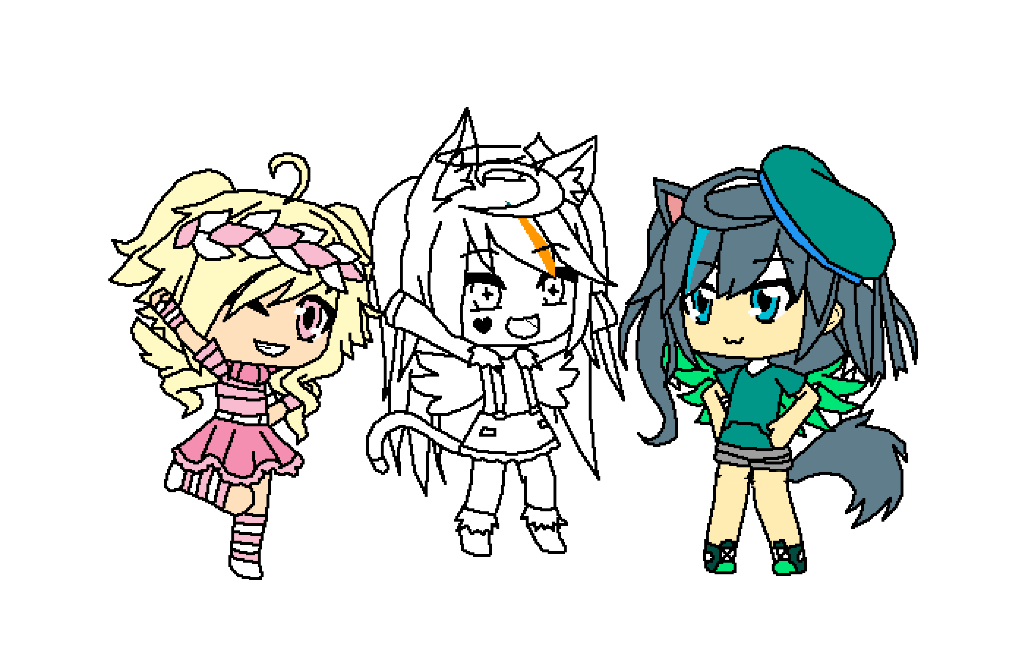 Pixilart - gacha collab by katniss12