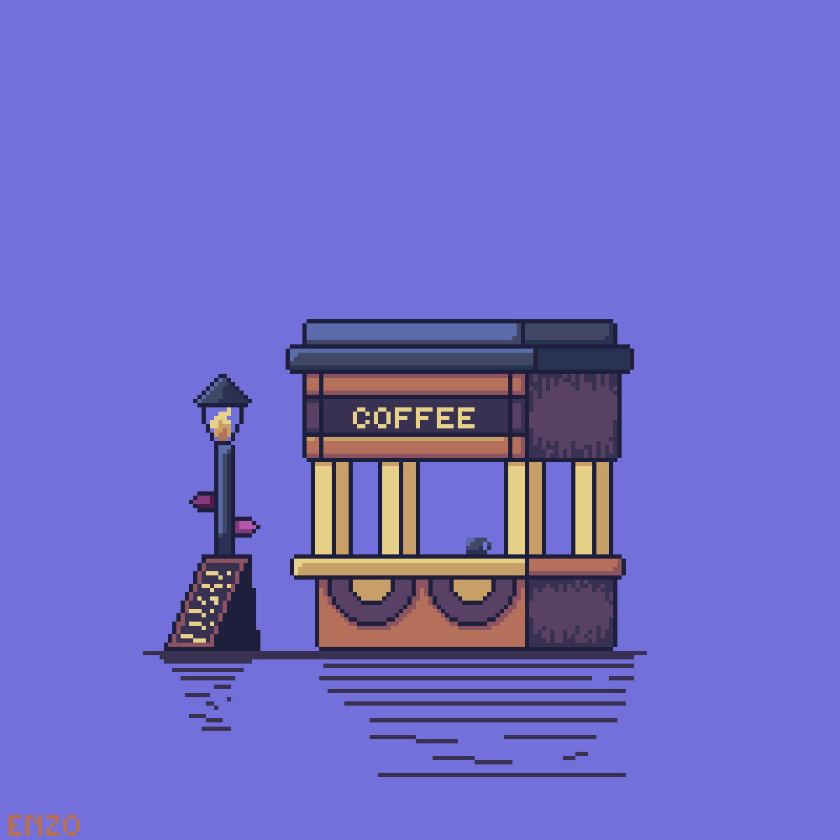 Pixilart - small coffee shop by Enzo-draws
