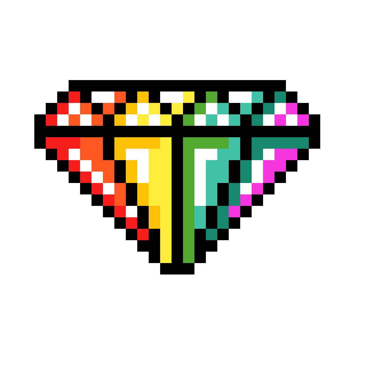 Pixilart - rainbow dimond by NinjiNasir