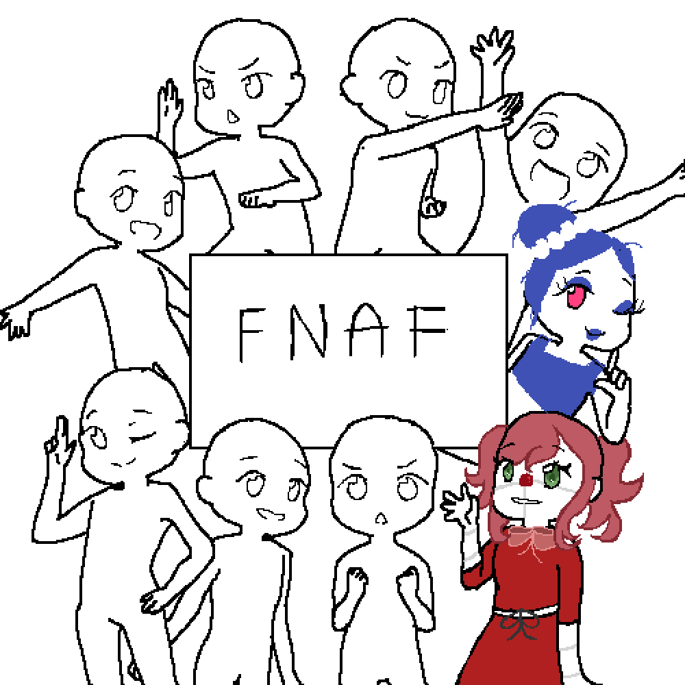 Editing YAY FNAF - Free online pixel art drawing tool - Pixilart