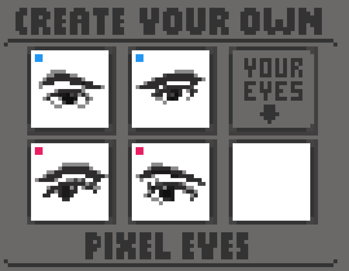 Editing Pixel Eyes (Anyone Can Edit) - Free online pixel art drawing ...