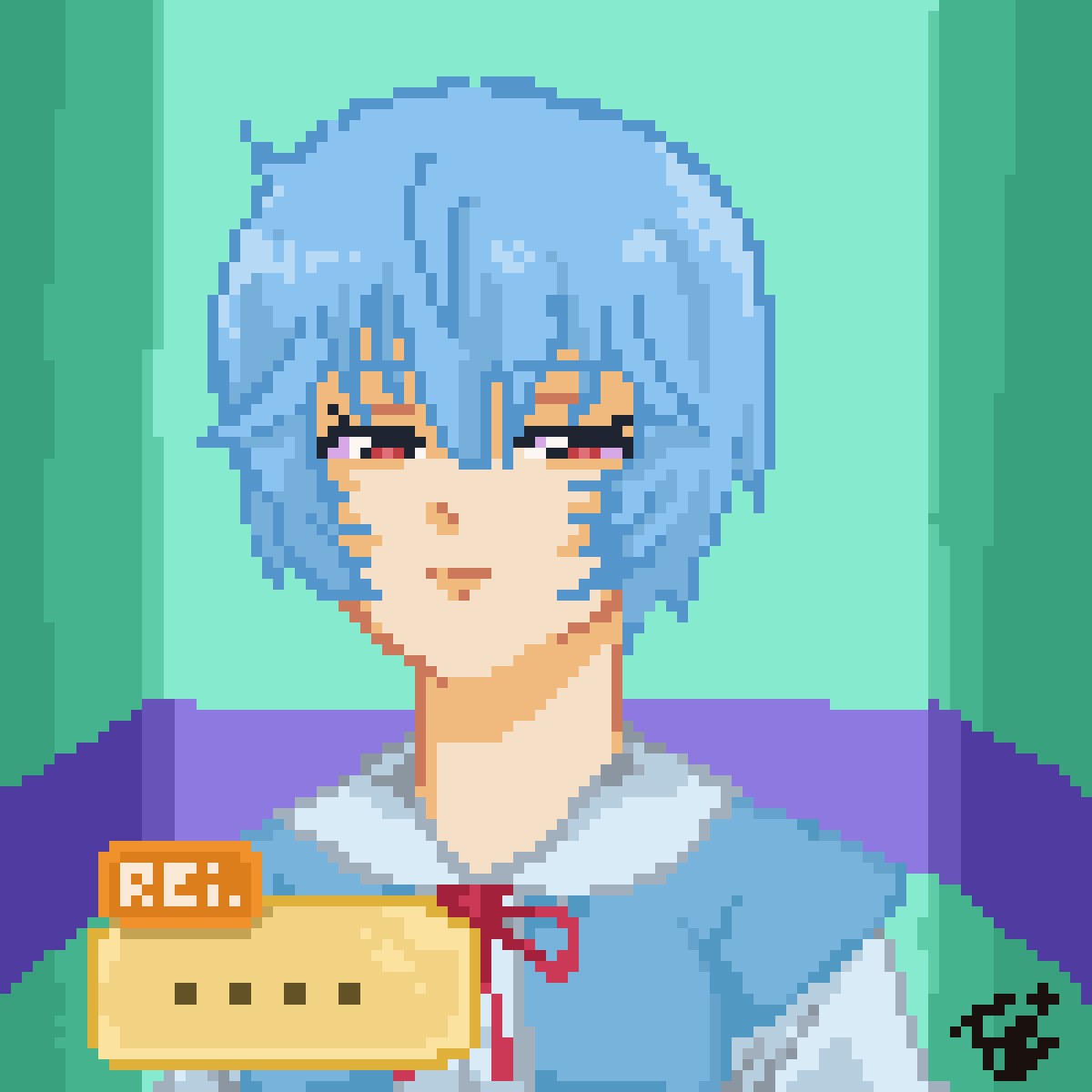 Pixilart - Rei Ayanami by flopyy20