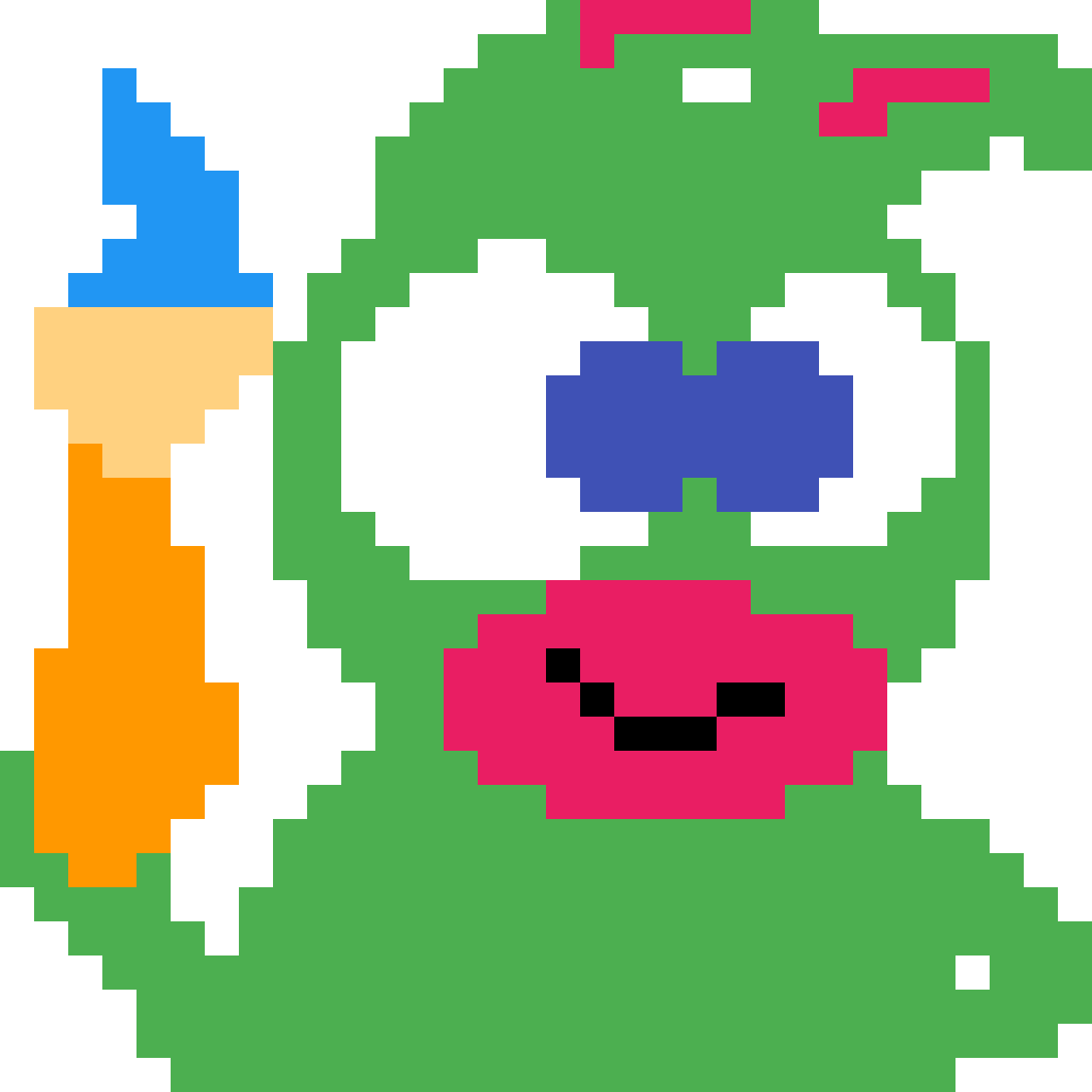 Editing Rabbids Invasion Green - Free online pixel art drawing tool ...